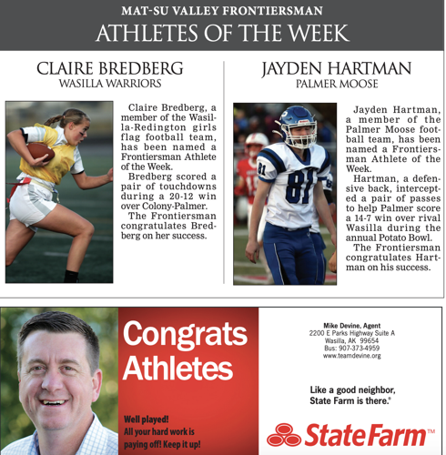 Athletes of the Week | Athlete of the Week | frontiersman.com