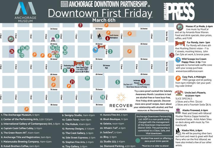 First Friday Map for March 6 | Archives | frontiersman.com