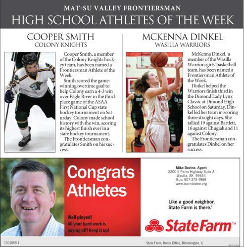 Athlete of Week | Athlete of the Week | frontiersman.com