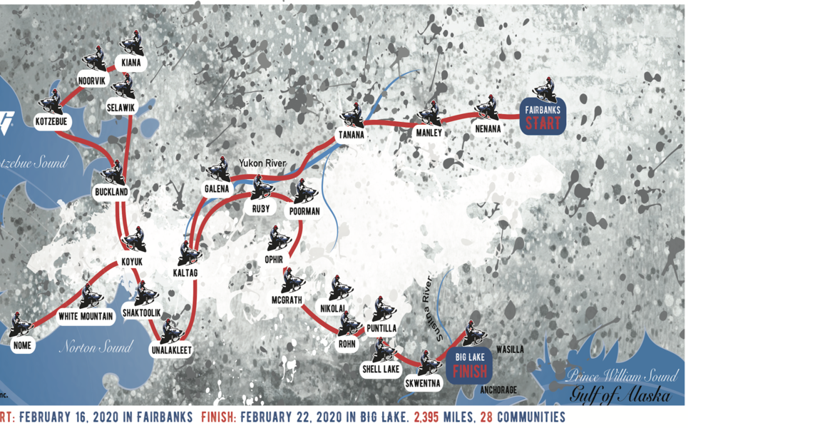 2020 Iron Dog course map | | frontiersman.com
