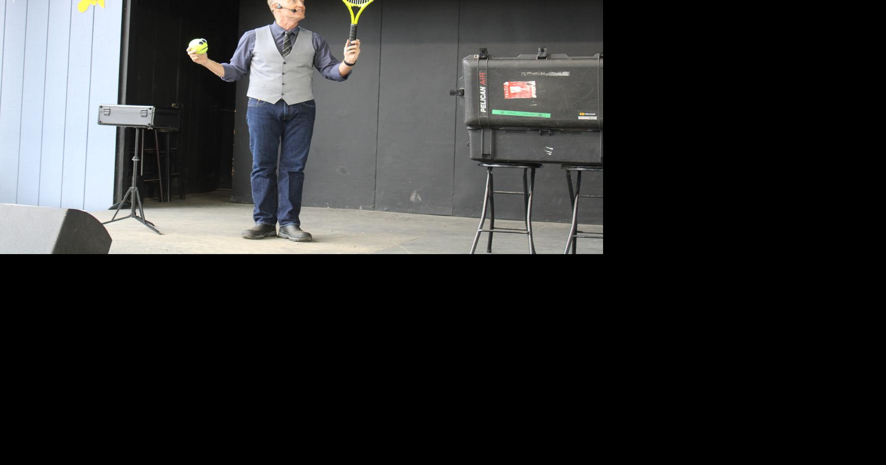 Canadian comedian and ventriloquist performing at the Alaska State Fair ...