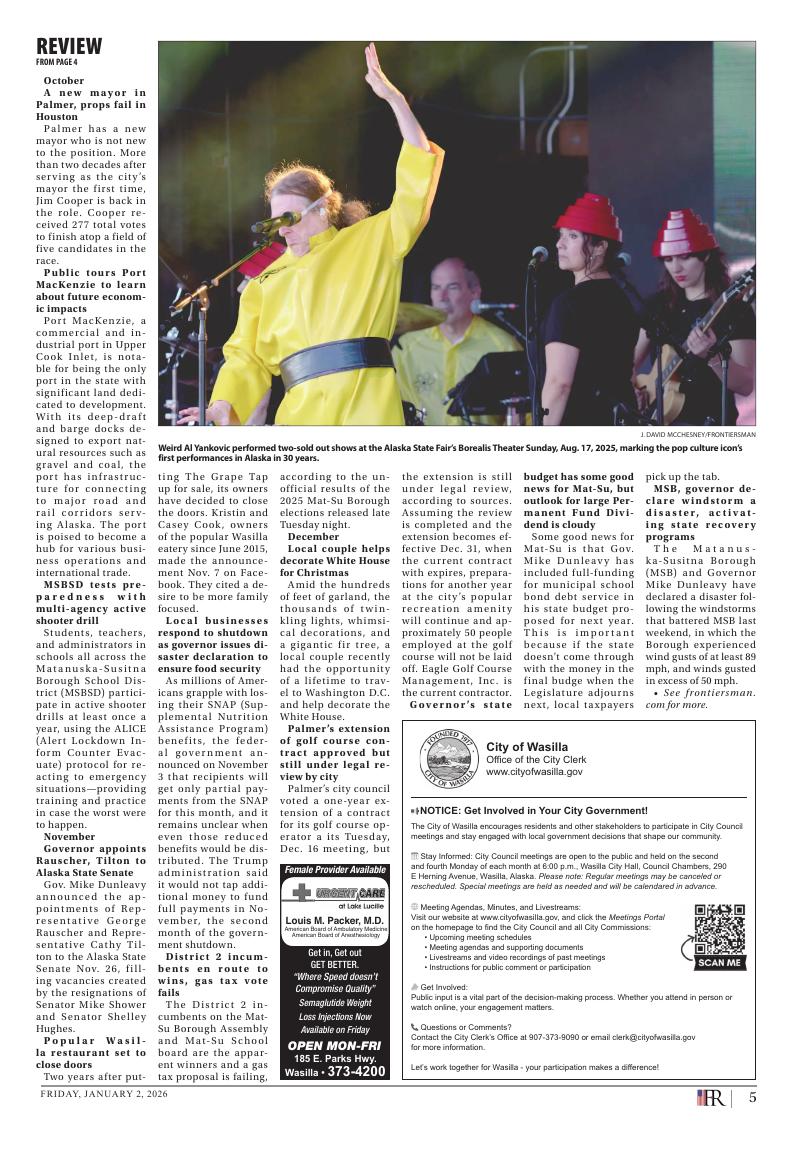 Page A5 | E-Edition | frontiersman.com