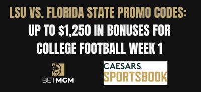LSU vs. Florida State promo codes: up to $1,250 for Week 1