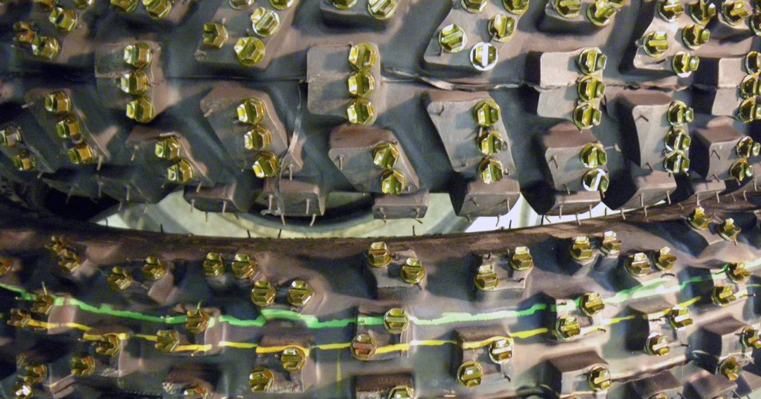 FRP Left Turn Studded Ice Tire | Ice Racing | frpoffroad.com