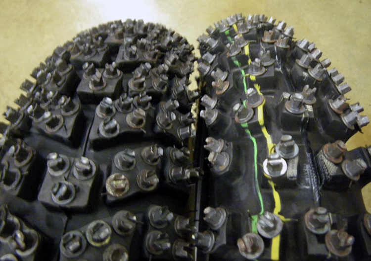 Canadian Style Studded Ice Tires - Not AMA Legal | Products and ...