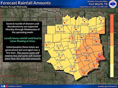 Storms to hit Cooke County tonight, heavy rain possible through Tuesday ...