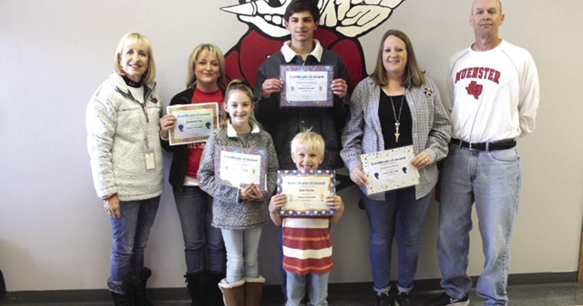 MUENSTER ISD: Student and teachers of the month | News ...