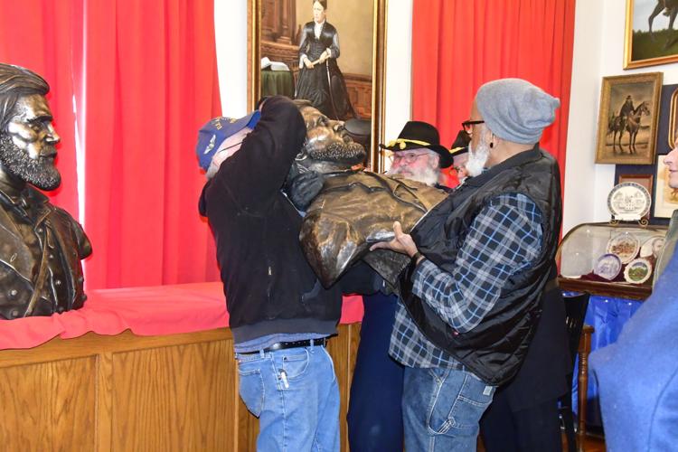 Four of the nine general bronze busts arrive | Sculpture ...