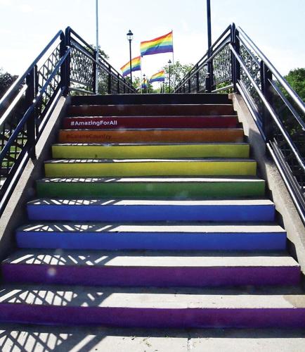 Pride Month kicks off with a Pride bridge installation at the Galena ...
