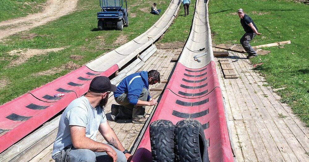 Alpine Slide installation begins | Local News | galenagazette.com