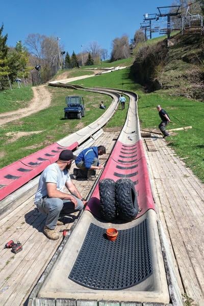Alpine Slide installation begins | Local News | galenagazette.com