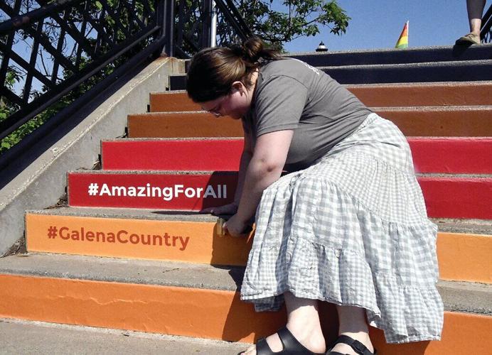 Pride Month kicks off with a Pride bridge installation at the Galena ...