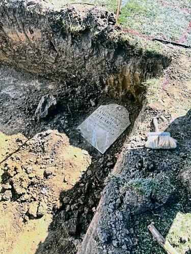Long-buried tombstone discovered near Old City Cemetery | Local News ...
