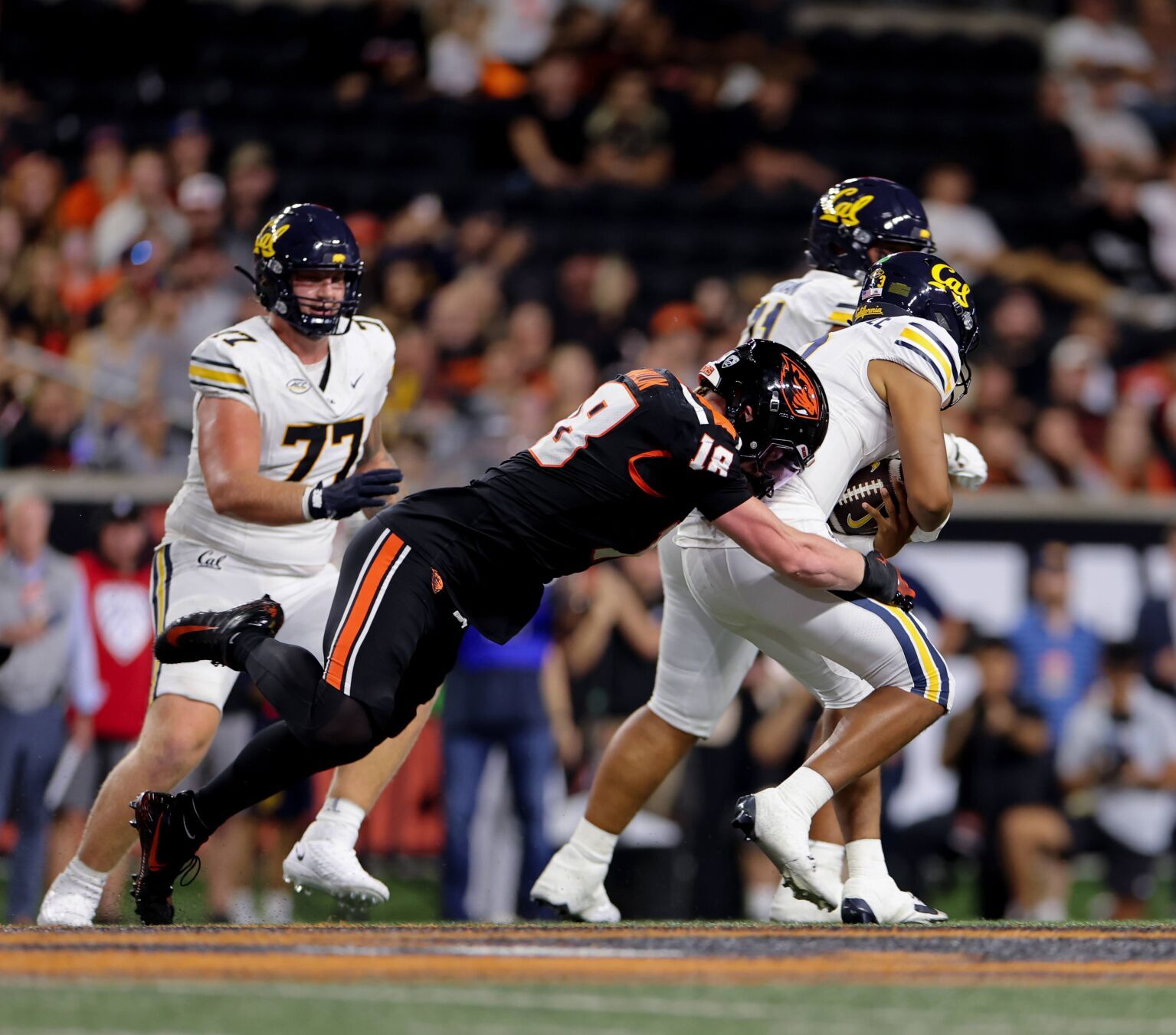 Oregon State O-line, special teams fell short opening night