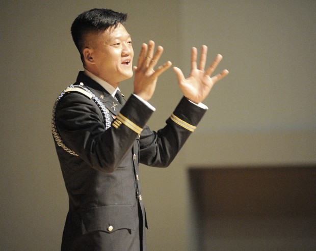 Ex-Army officer speaks on gay rights activism