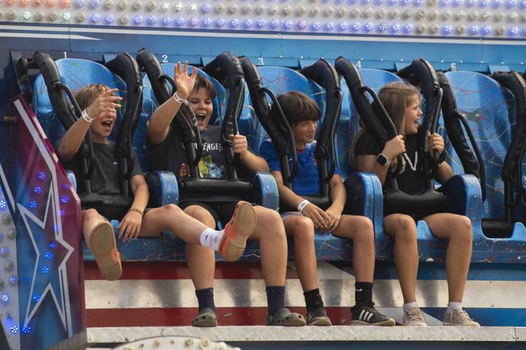 Around they go at the Benton County Fair & Rodeo