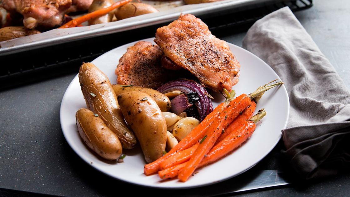 Easy One-Tray Chicken And Veggies | Food and Cooking | gazettetimes.com