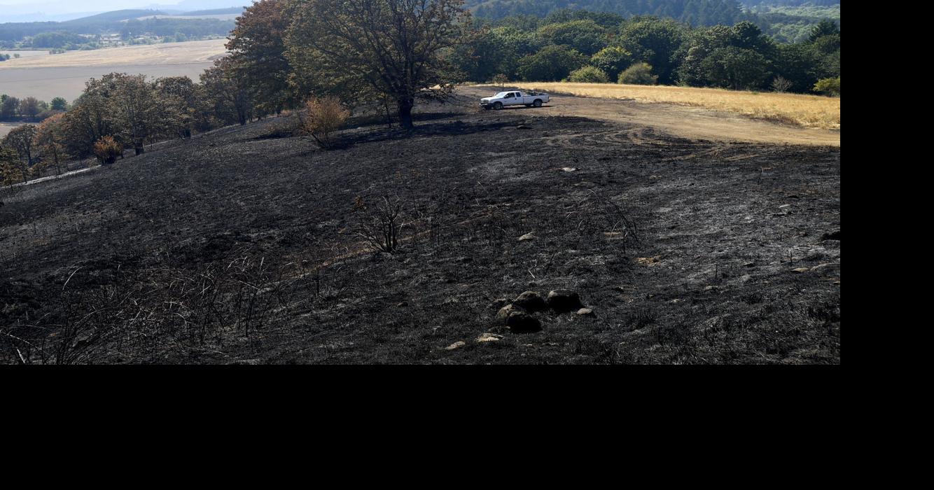 Finley Fire controlled, caused by refuge mower hitting rock
