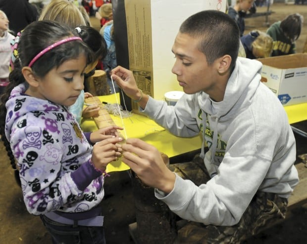 Young students learn about forests
