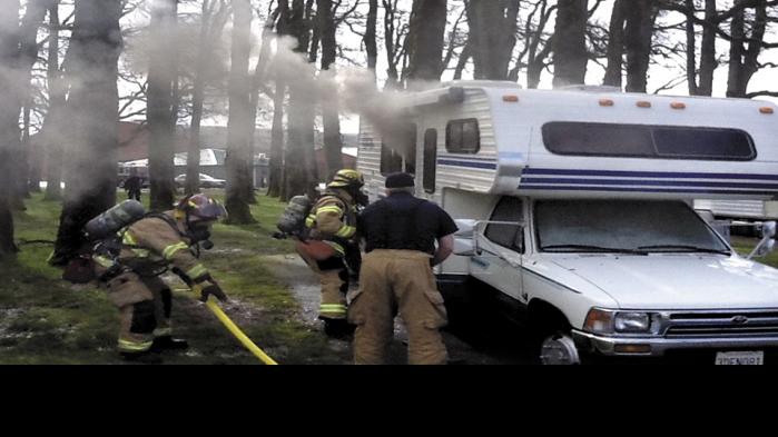 Dog rescued from burning RV | Local | gazettetimes.com