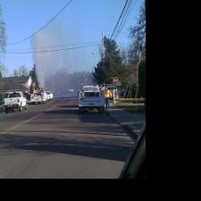 Broken valve creates geyser in Philomath