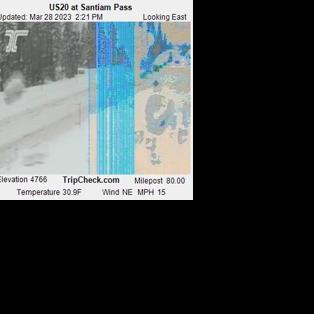 Avalanche snow blocks Highway 20 lanes over Santiam Pass