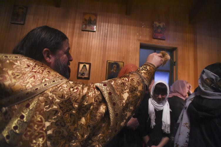 A consecration at Russian Orthodox church