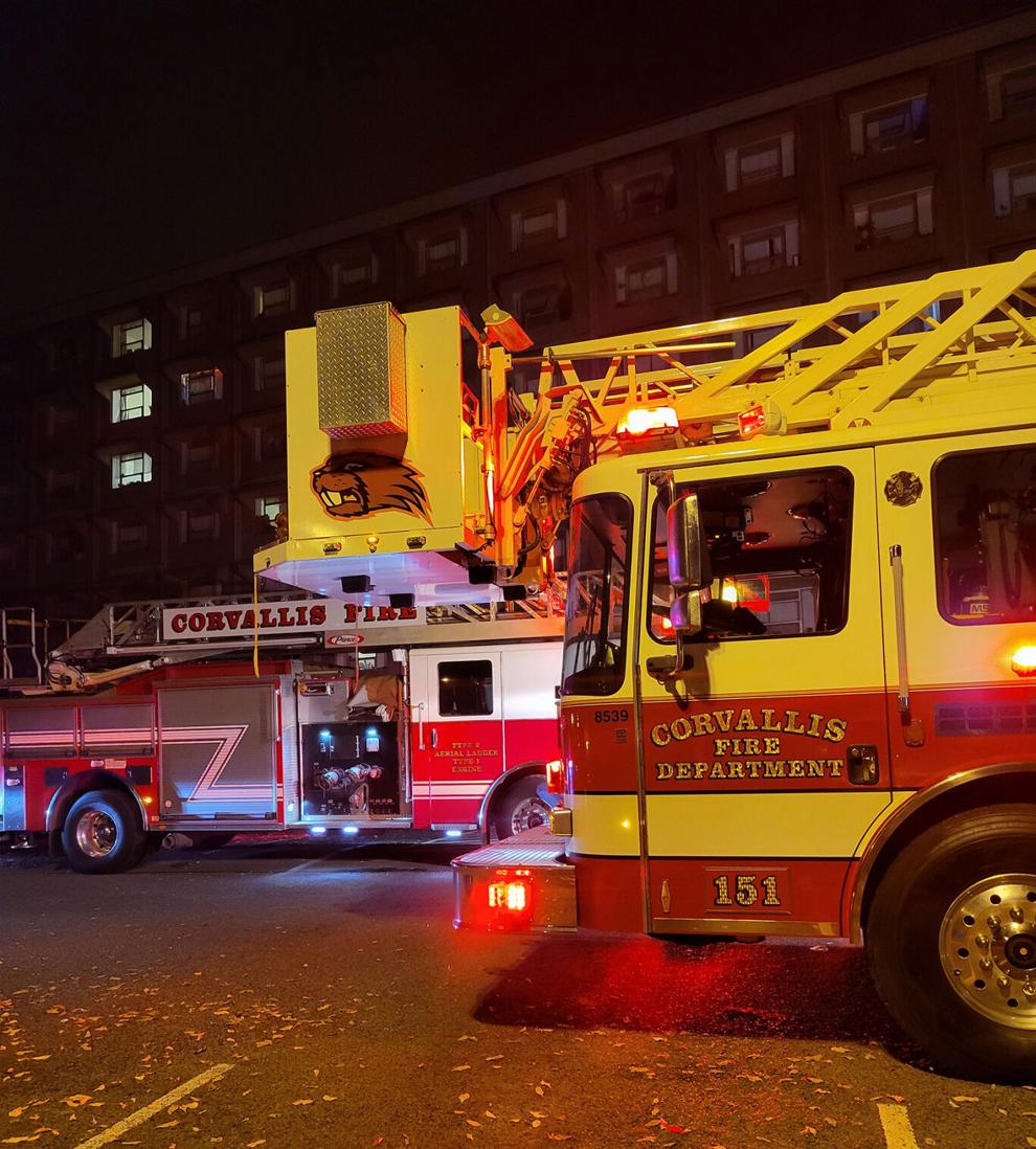 Corvallis Fire Department responds to dorm fire
