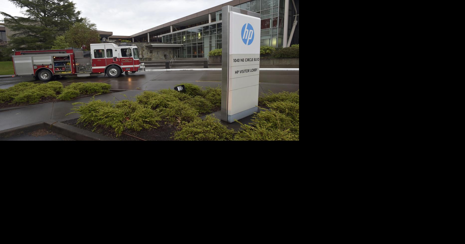 Workers put out small fire at HP