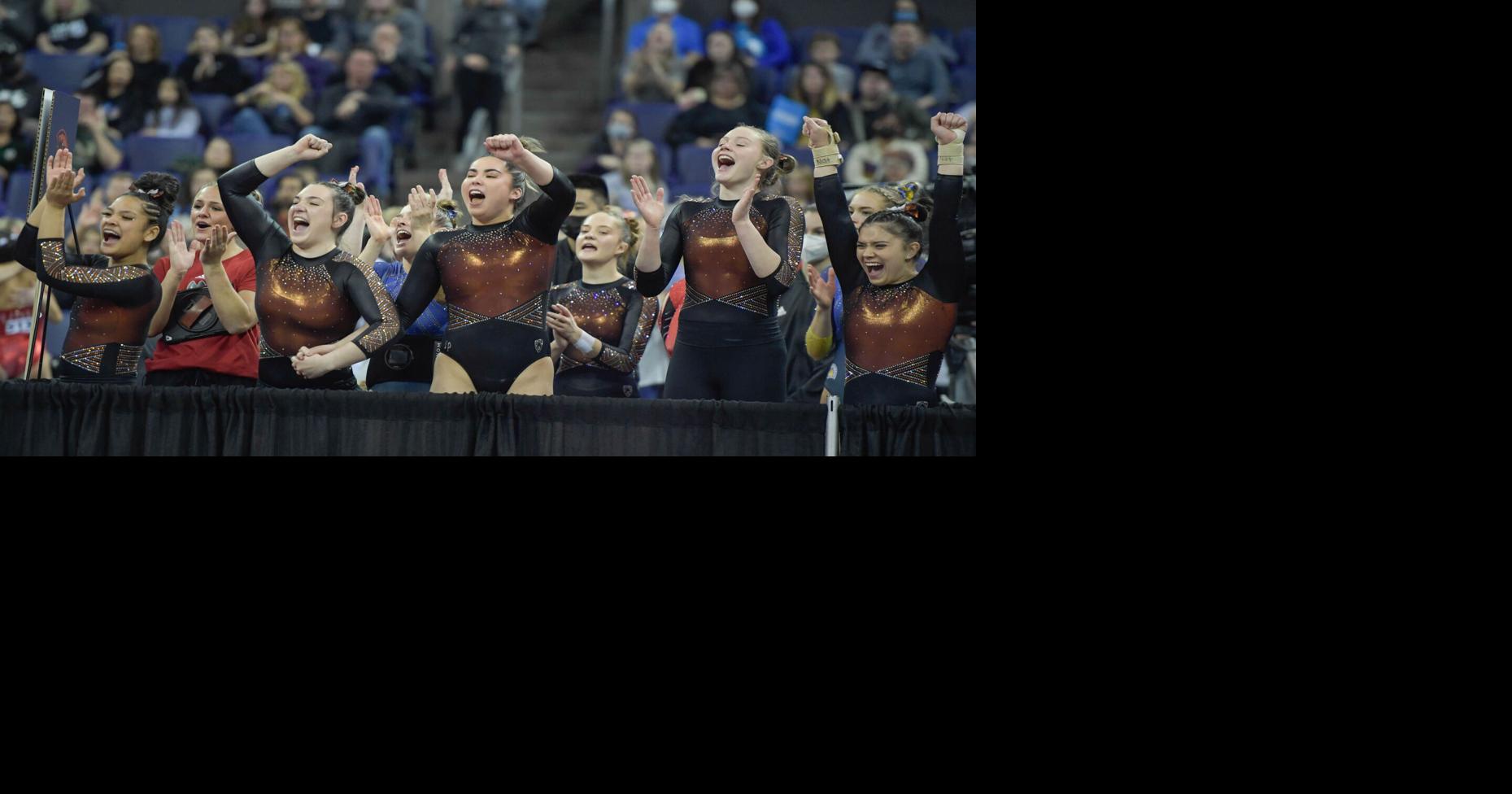 Video: Oregon State gymnasts' vault routines