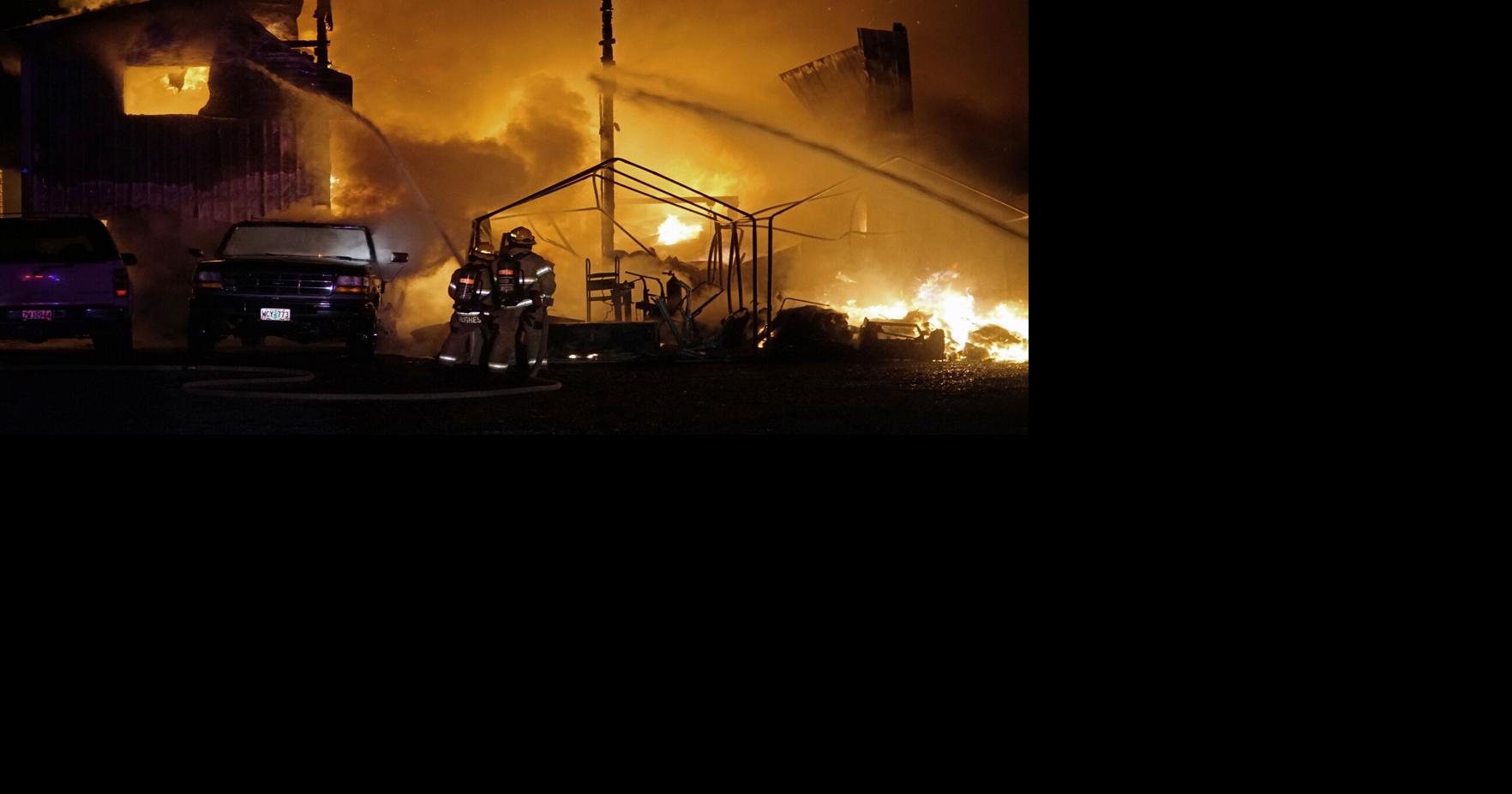 Propane, ammo explode in Lebanon blaze