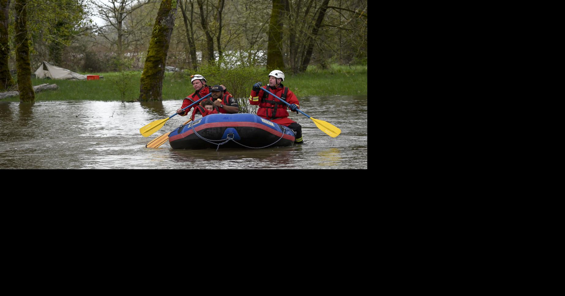 Flood-stranded homeless woman rescued from river in Corvallis