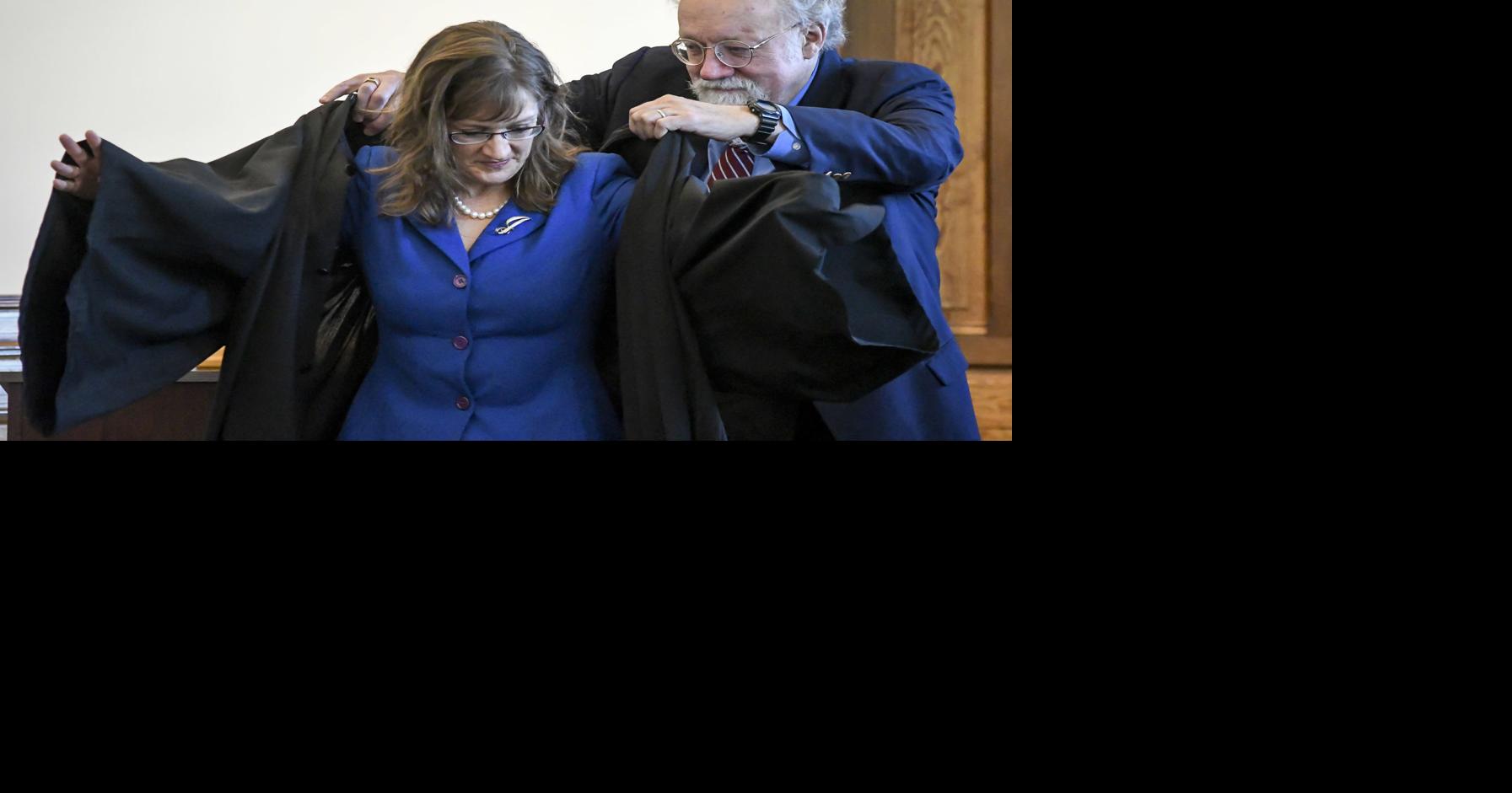 Judge dons robe in formal ceremony