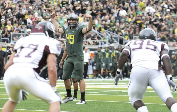 UO football: Ducks find valuable leg in punter Jackson Rice