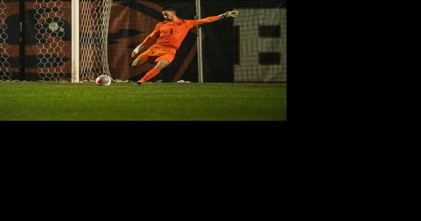 OSU head soccer coach Greg Dalby goes up against old friends