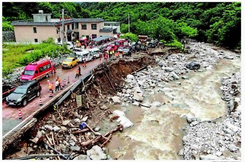 Heavy rainfall causes landslides