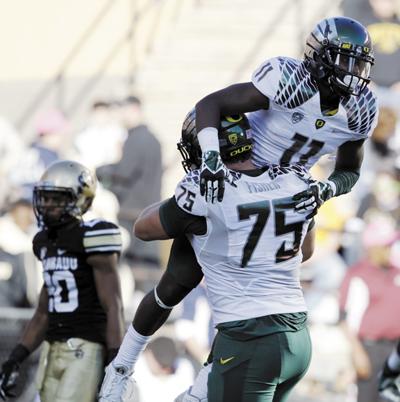 UO football: Ducks continue high-octane ways in rout over Buffaloes