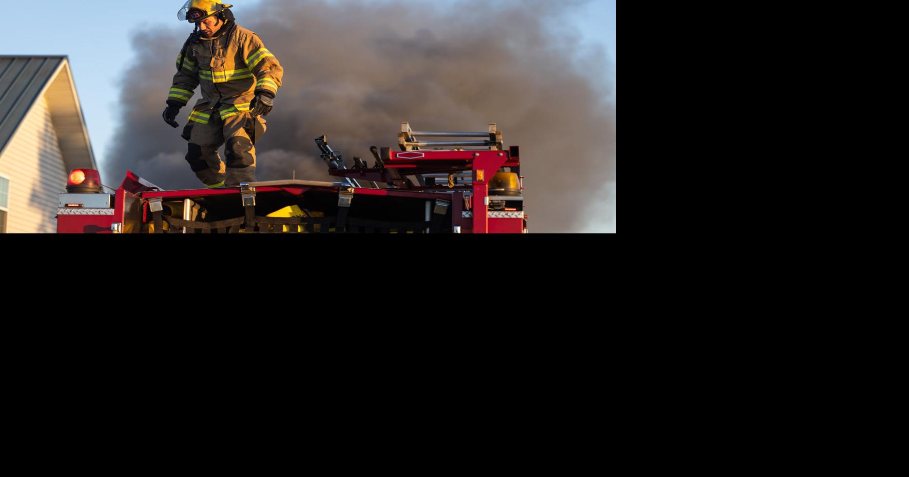 PHOTOS: Firefighters battle Lebanon storage blaze
