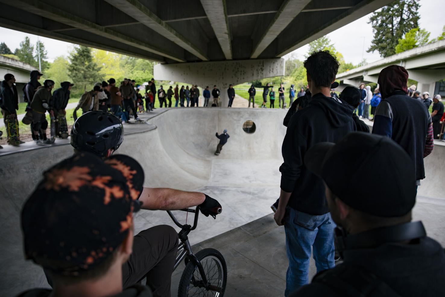 Photos: A whole new skate bowl for Corvallis
