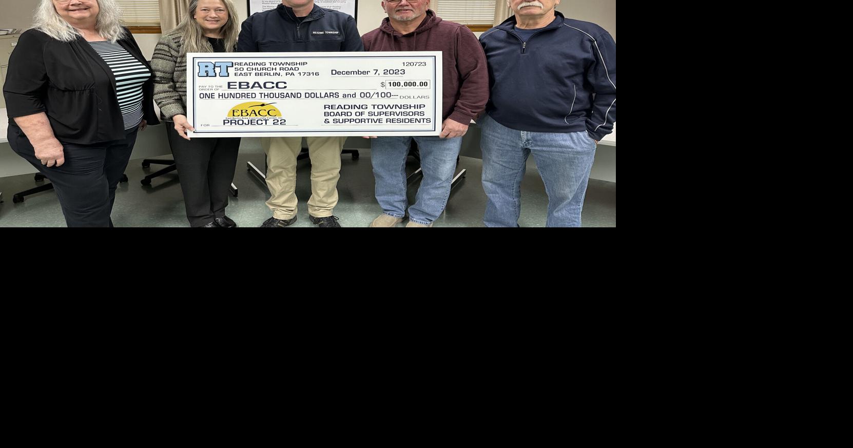 Reading Twp. makes largest-ever donation to EBACC | Local News ...