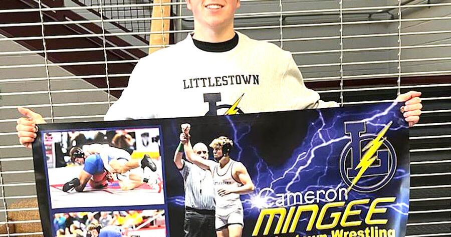 Littlestown's Mingee scores 100th career win on the mat | Sports ...