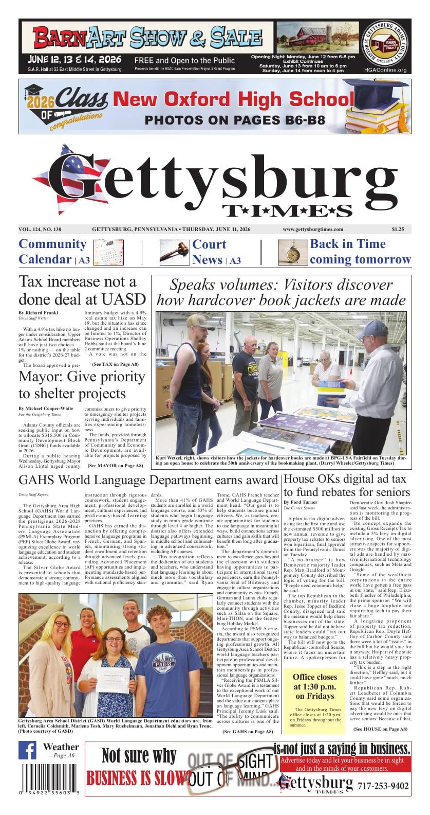 Page A1 | Gettysburg Times | gettysburgtimes.com
