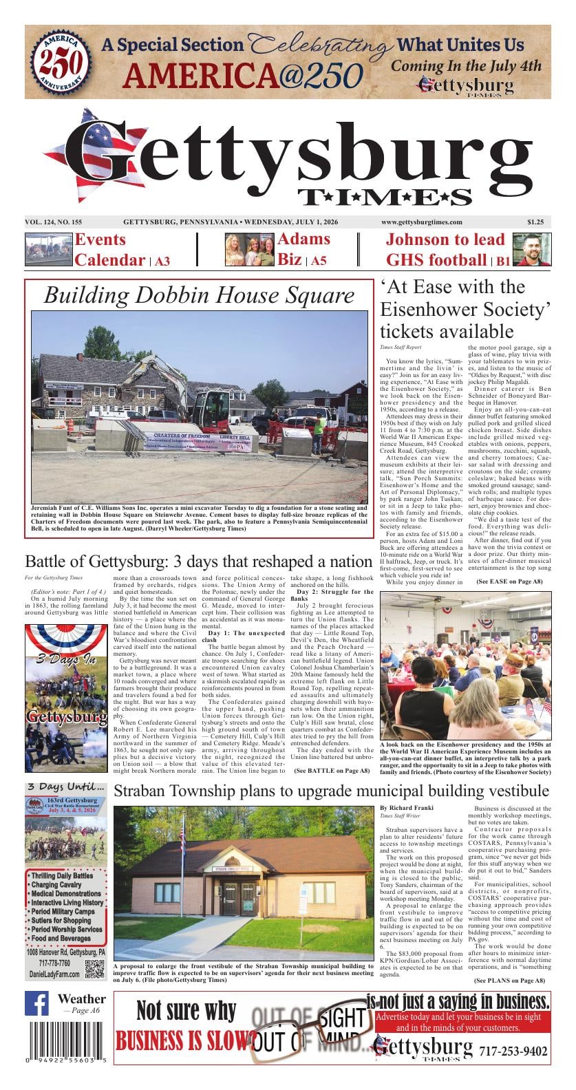 Page A1 | Gettysburg Times | gettysburgtimes.com