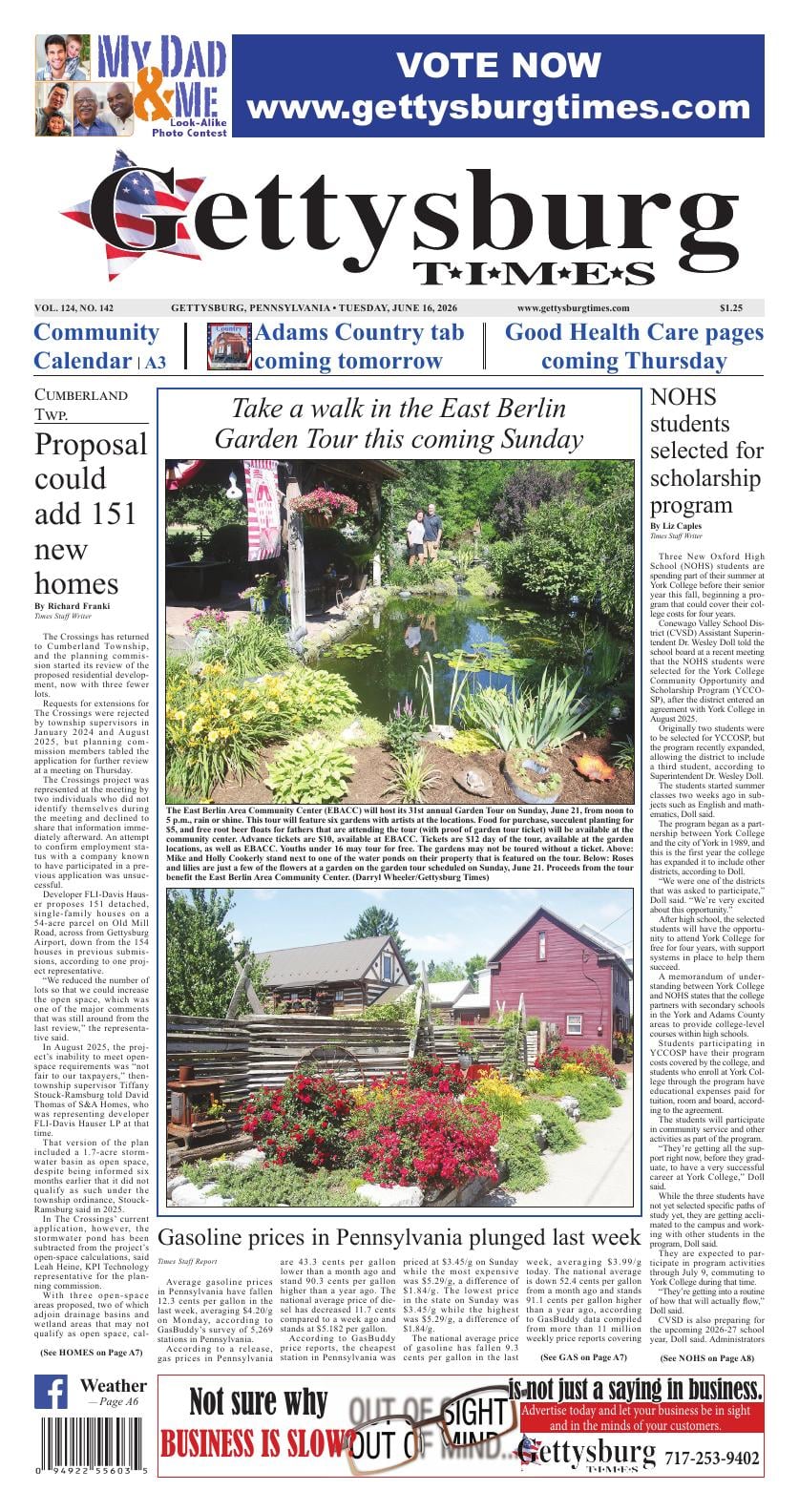 Page A1 | Gettysburg Times | gettysburgtimes.com
