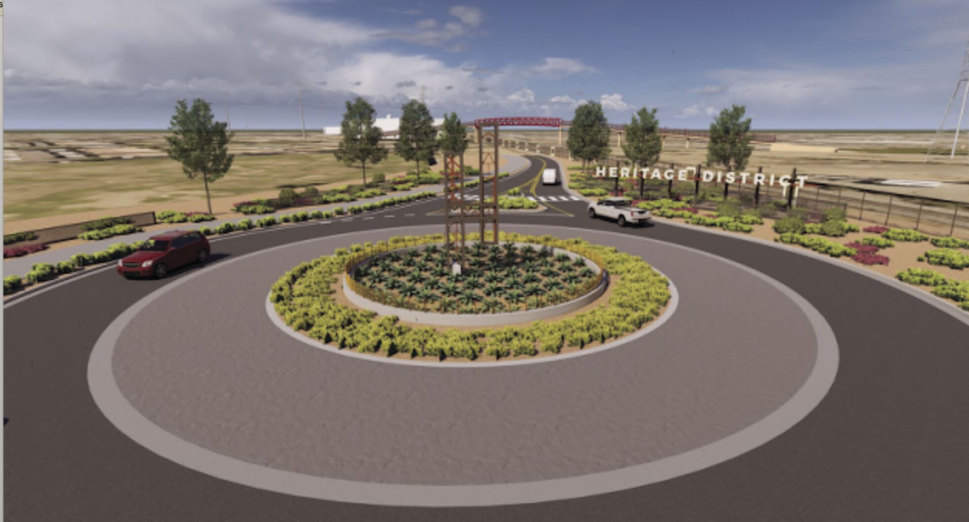 New Heritage District entry work underway | News | gilbertsunnews.com