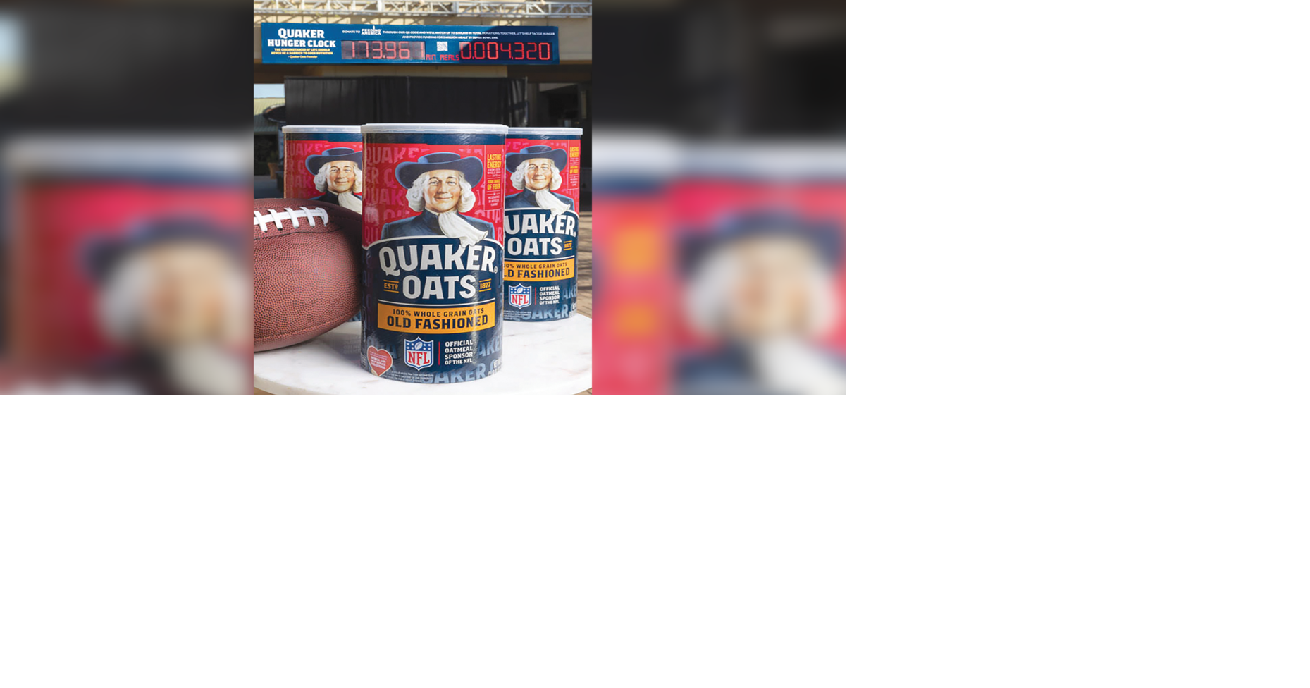 Quaker unveils its ‘Quaker Hunger Clock’ at Westgate | News ...