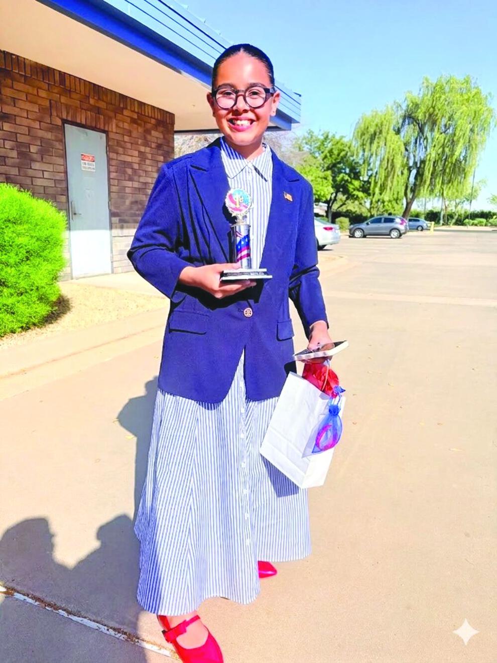 Glendale fifth grader stuns judges at patriotic speech contest | Youth ...