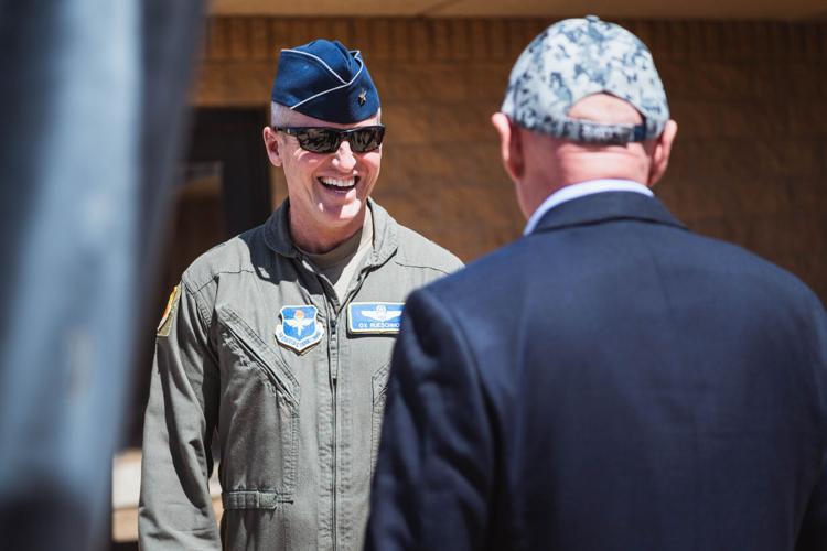 Senatorial Visit: U.S. Sen. Mark Kelly meets with 56th FW leadership ...
