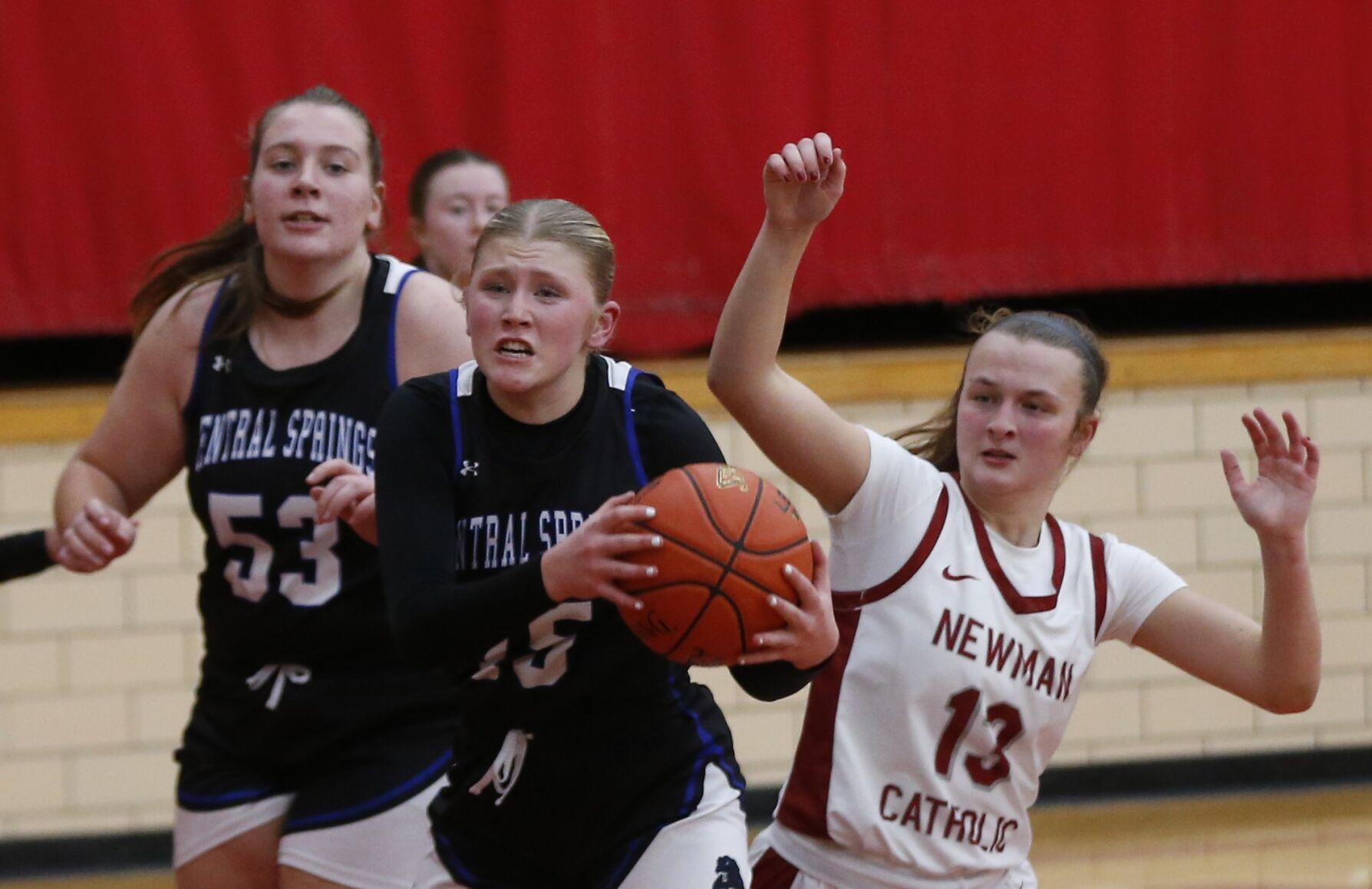 High School Girls Basketball Newman Catholic Central Springs