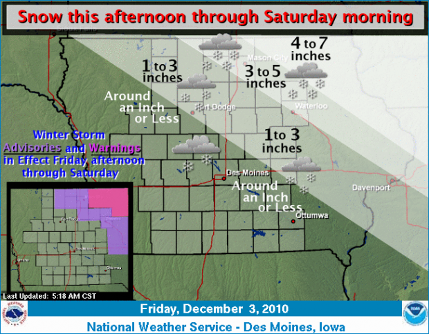 Winter Storm Warning in effect tonight
